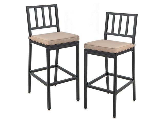 Click here for SlickBlue Set of 2 Patio Bar Chairs with Detachabl... prices