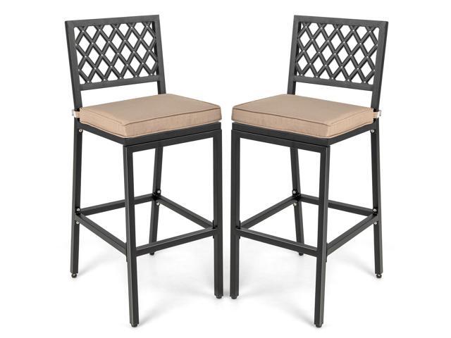 Click here for SlickBlue Set of 2 Patio Bar Chairs with Detachabl... prices