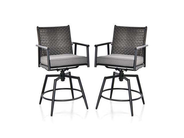 Click here for SlickBlue 360 Degree Swivel Bar Stool Set of 2 wit... prices