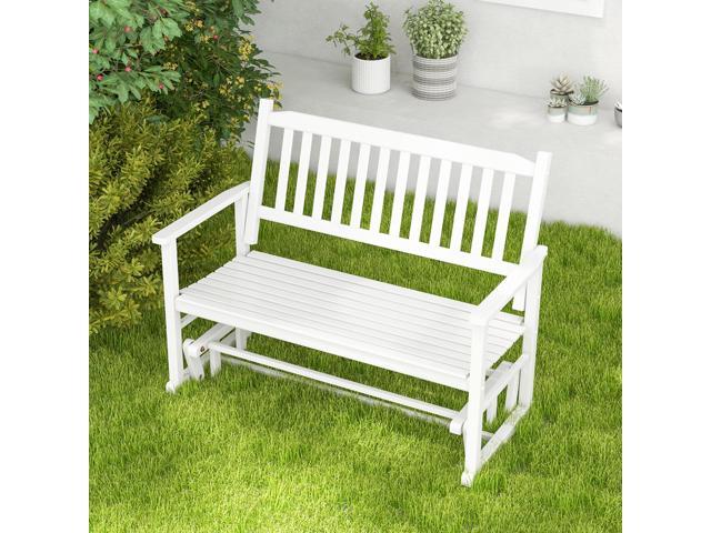 Click here for SlickBlue 2 Seats Outdoor Glider Bench with Armres... prices