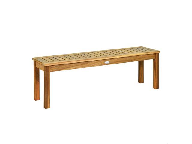 Click here for SlickBlue 52 Inch Outdoor Acacia Wood Dining Bench... prices