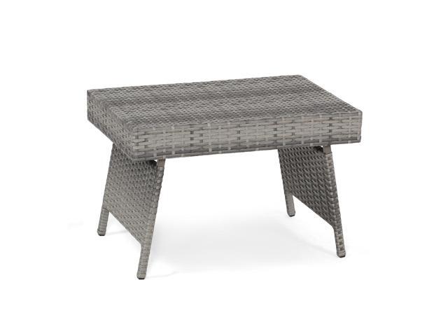 Click here for SlickBlue Folding PE Rattan Side Coffee Table Pati... prices