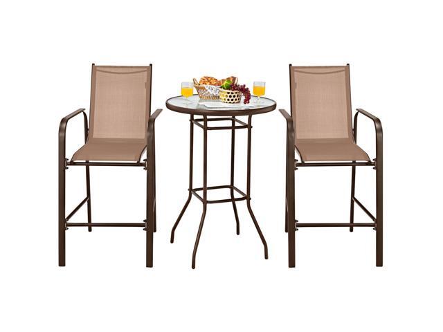 Click here for SlickBlue 3 Pieces Outdoor Patio Bar Table Stool S... prices