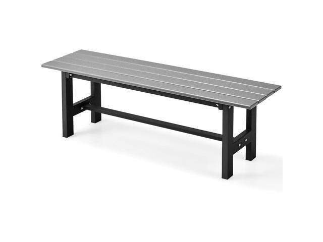 Click here for SlickBlue 47 Outdoor Chair with Slatted Seat Plast... prices