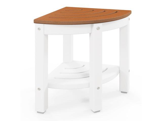 Click here for SlickBlue Heavy Duty Corner Shower Bench Stool wit... prices
