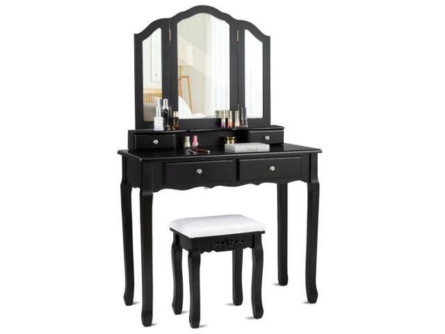 Click here for SlickBlue Tri Folding Mirror Vanity Table Stool Se... prices