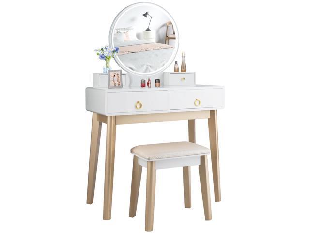 Click here for SlickBlue Makeup Vanity Table Set 3 Color Lighting... prices