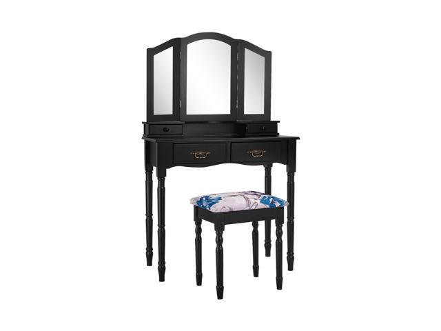 Click here for SlickBlue Simple Vanity Set with Tri-Folding Mirro... prices