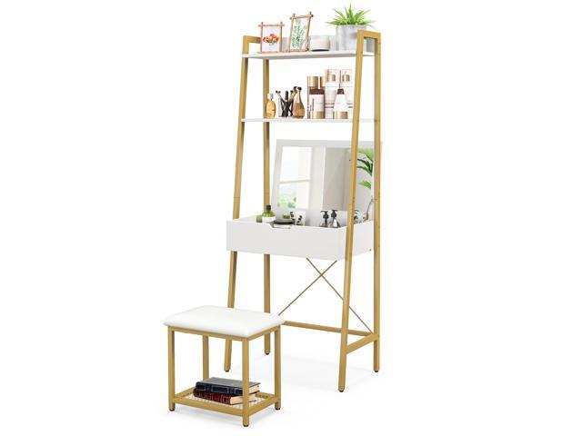 Click here for SlickBlue Ladder Vanity Desk Set with Flip Top Mir... prices