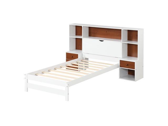 Click here for SlickBlue Bed Frame with Storage Headboard and Nig... prices