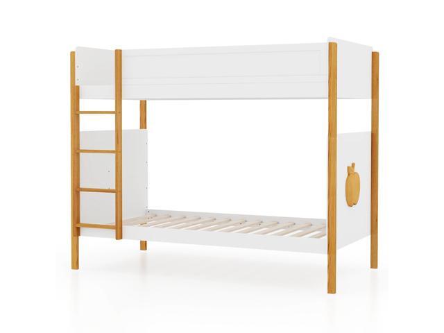 Click here for SlickBlue Twin Over Twin Bunk Bed with Integrated... prices
