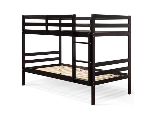 Click here for SlickBlue Twin Size Sturdy Wooden Bunk Beds with L... prices