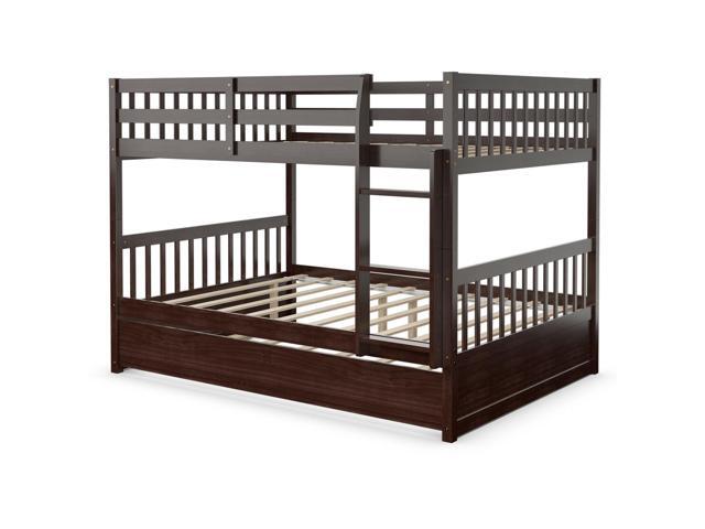 Click here for SlickBlue Full over Full Bunk Bed Platform Wood Be... prices
