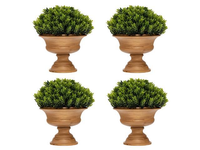 Click here for SlickBlue 4 Pack Artificial Boxwood Topiary Trees prices