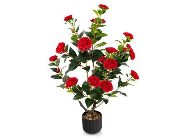 Click here for SlickBlue 38 Inch Artificial Camellia Tree Faux Fl... prices