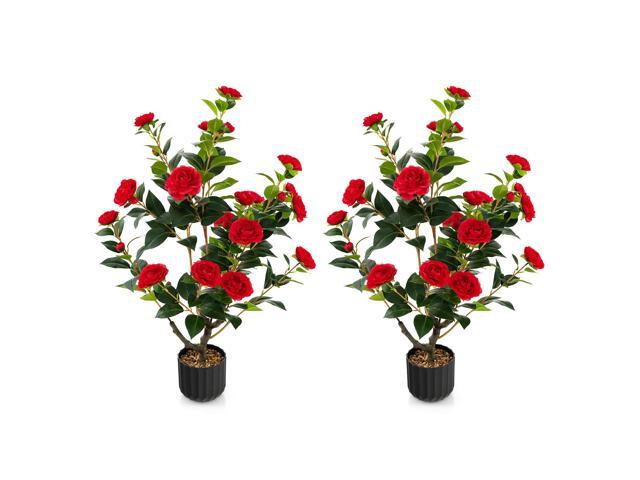 Click here for SlickBlue 38 Inch Artificial Camellia Tree Faux Fl... prices