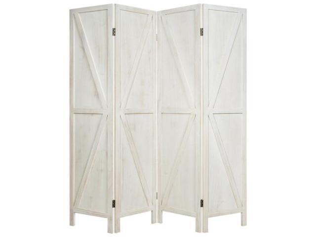 Click here for SlickBlue 4 Panels Folding Wooden Room Divider prices