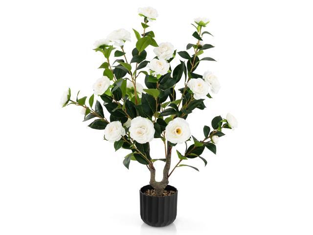 Click here for SlickBlue 38 Inch Artificial Camellia Tree Faux Fl... prices