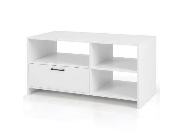 Click here for SlickBlue Modern Media Console Table with 3 Open C... prices