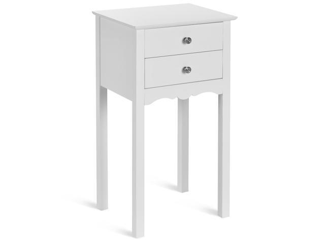 Click here for SlickBlue Side Table End Accent Table with 2 Drawe... prices