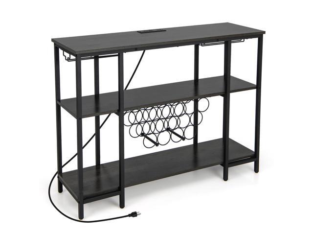 Click here for SlickBlue Industrial Wine Rack Wine Bar Cabinet wi... prices