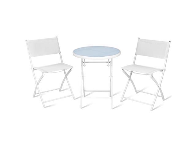 Click here for SlickBlue 3 Pieces Patio Folding Bistro Set for Ba... prices