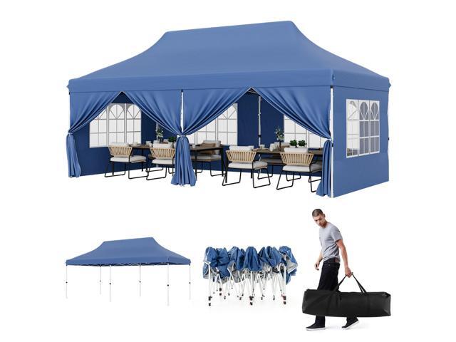 Click here for SlickBlue 10 x 20 FT Pop up Canopy with 6 Sidewall... prices