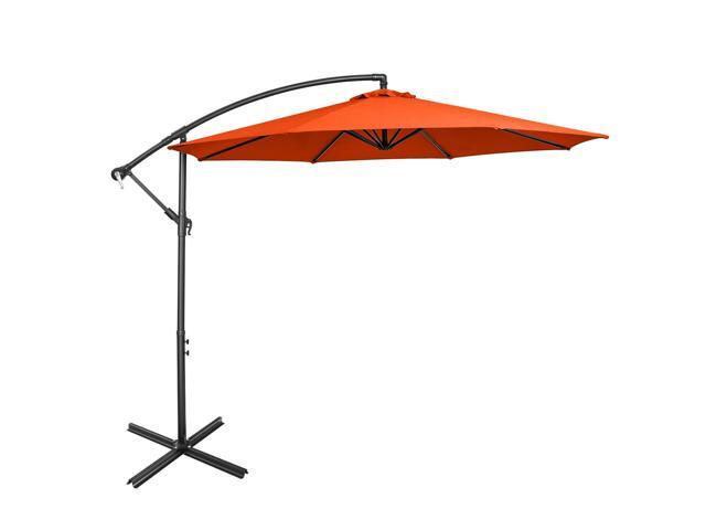 Click here for SlickBlue 10 Feet Offset Umbrella with 8 Ribs Cant... prices