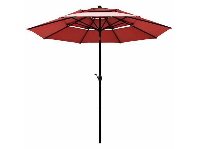 Click here for SlickBlue 10ft 3 Tier Patio Umbrella Aluminum Suns... prices