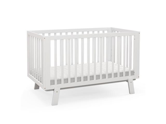 Click here for SlickBlue Rubber Wood Baby Crib with Adjustable Ma... prices