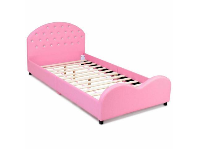 Click here for SlickBlue Twin Size Upholstered Platform Toddler B... prices