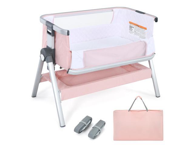 Click here for SlickBlue Baby Bassinet Bedside Sleeper with Stora... prices