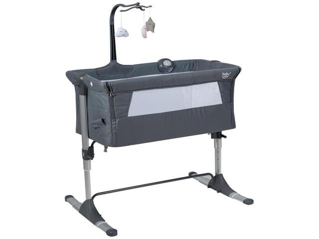 Click here for SlickBlue Height Adjustable Baby Side Crib with Mu... prices