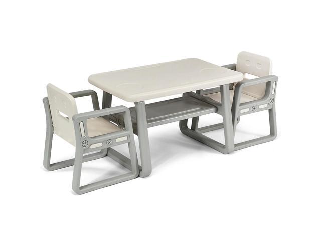 Click here for SlickBlue Kids Table and 2 Chairs Set with Storage... prices