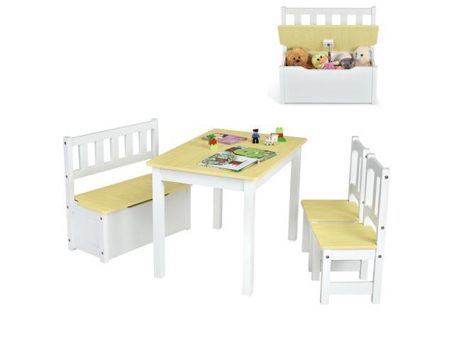 Click here for SlickBlue 4 Pieces Kids Wooden Activity Table and... prices