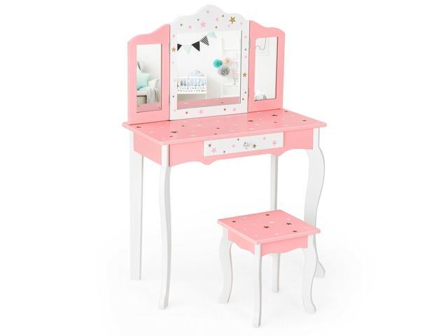 Click here for SlickBlue Kids Princess Vanity Table and Stool Set... prices