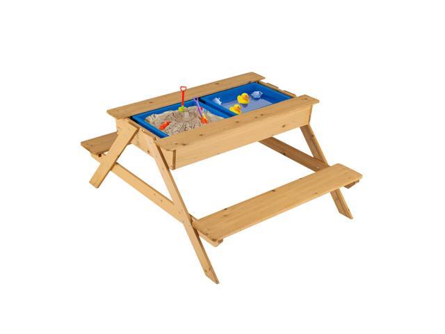 Click here for SlickBlue 3-in-1 Kids Picnic Table Wooden Outdoor... prices