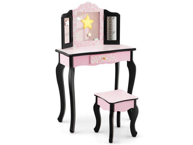 Click here for SlickBlue Kid Vanity Set with Tri-Folding Mirror a... prices