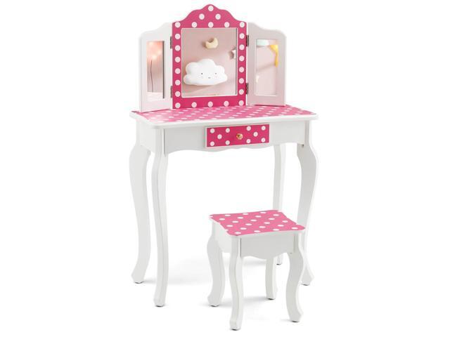 Click here for SlickBlue Kids Vanity Table and Stool Set with Cut... prices