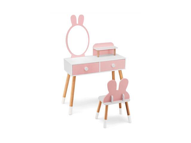 Click here for SlickBlue Kids Vanity Table and Chair Set with Dra... prices