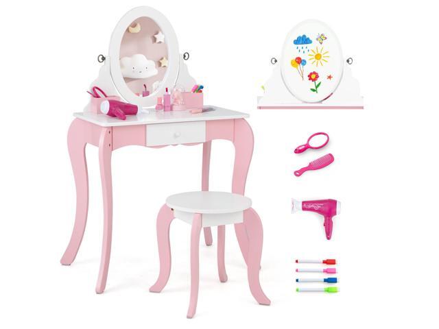 Click here for SlickBlue Pretend Kids Vanity Set with 360Â° Rotat... prices