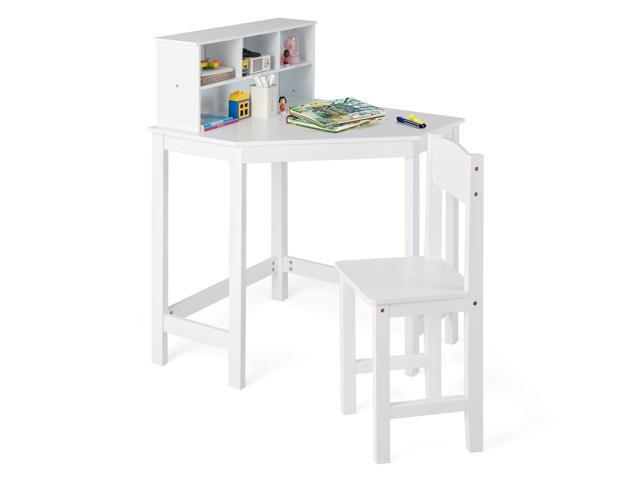 Click here for SlickBlue Kids Wooden Corner Desk and Chair Set wi... prices