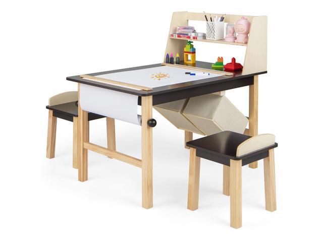 Click here for SlickBlue Kids Art Table and Chairs Set with Paper... prices