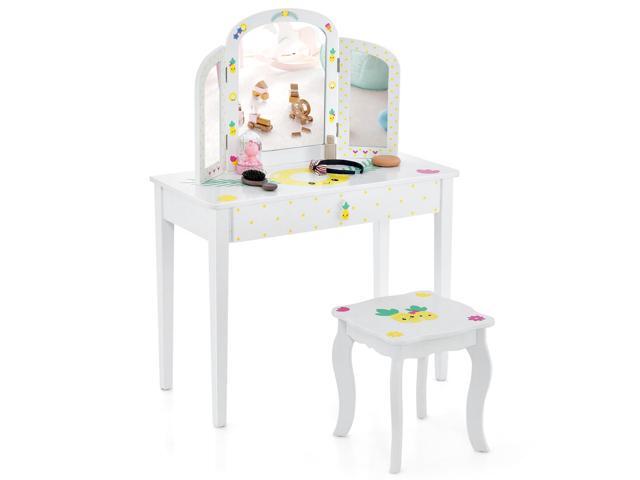 Click here for SlickBlue Kids Vanity Table Set with Tri-Folding M... prices
