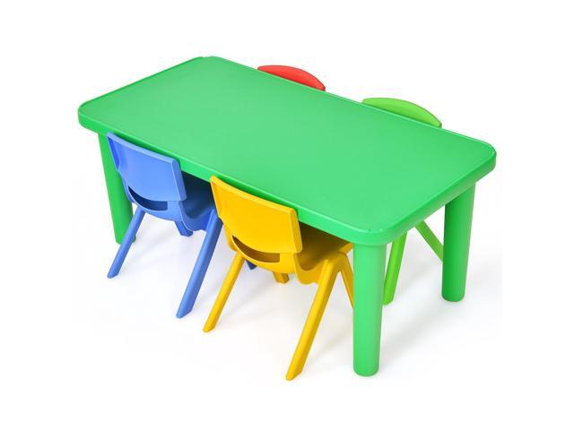 Click here for SlickBlue Kids Colorful Plastic Table and 4 Chairs... prices