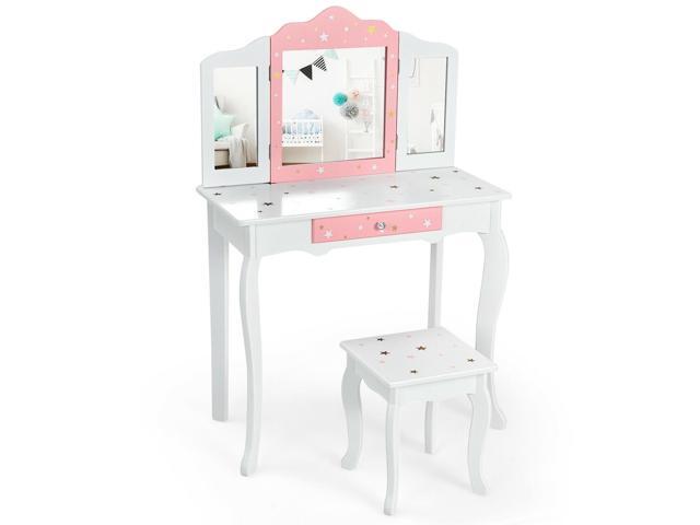 Click here for SlickBlue Kids Princess Vanity Table and Stool Set... prices