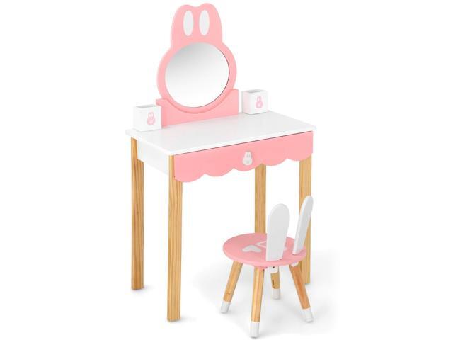 Click here for SlickBlue Kids Vanity Set Rabbit Makeup Dressing T... prices