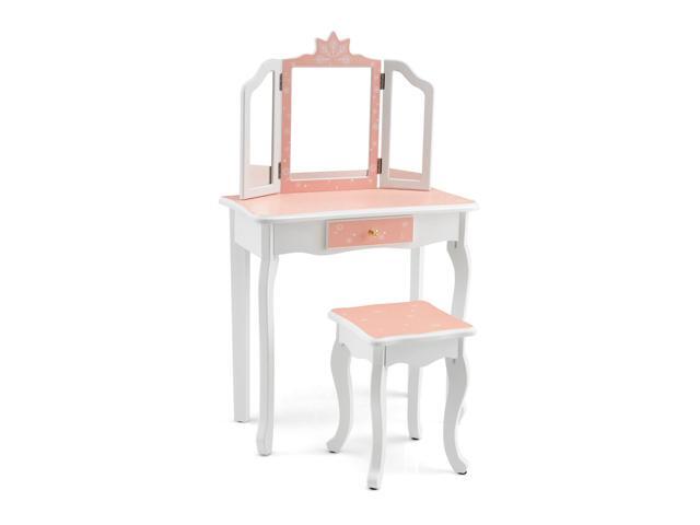 Click here for SlickBlue Princess Vanity Table and Chair Set with... prices
