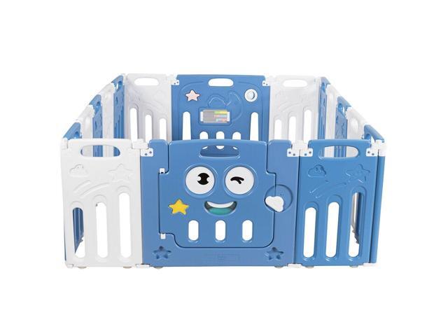 Click here for SlickBlue 16-Panel Fold-able Baby Playpen Kids Act... prices