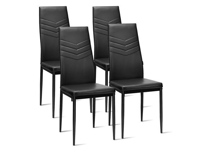 Click here for SlickBlue Set of 4 High Back Dining Chairs with PV... prices